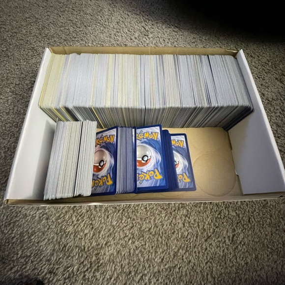 Pokemon | Games | Pokemon Card Box With Blue And White Designs | Poshmark
